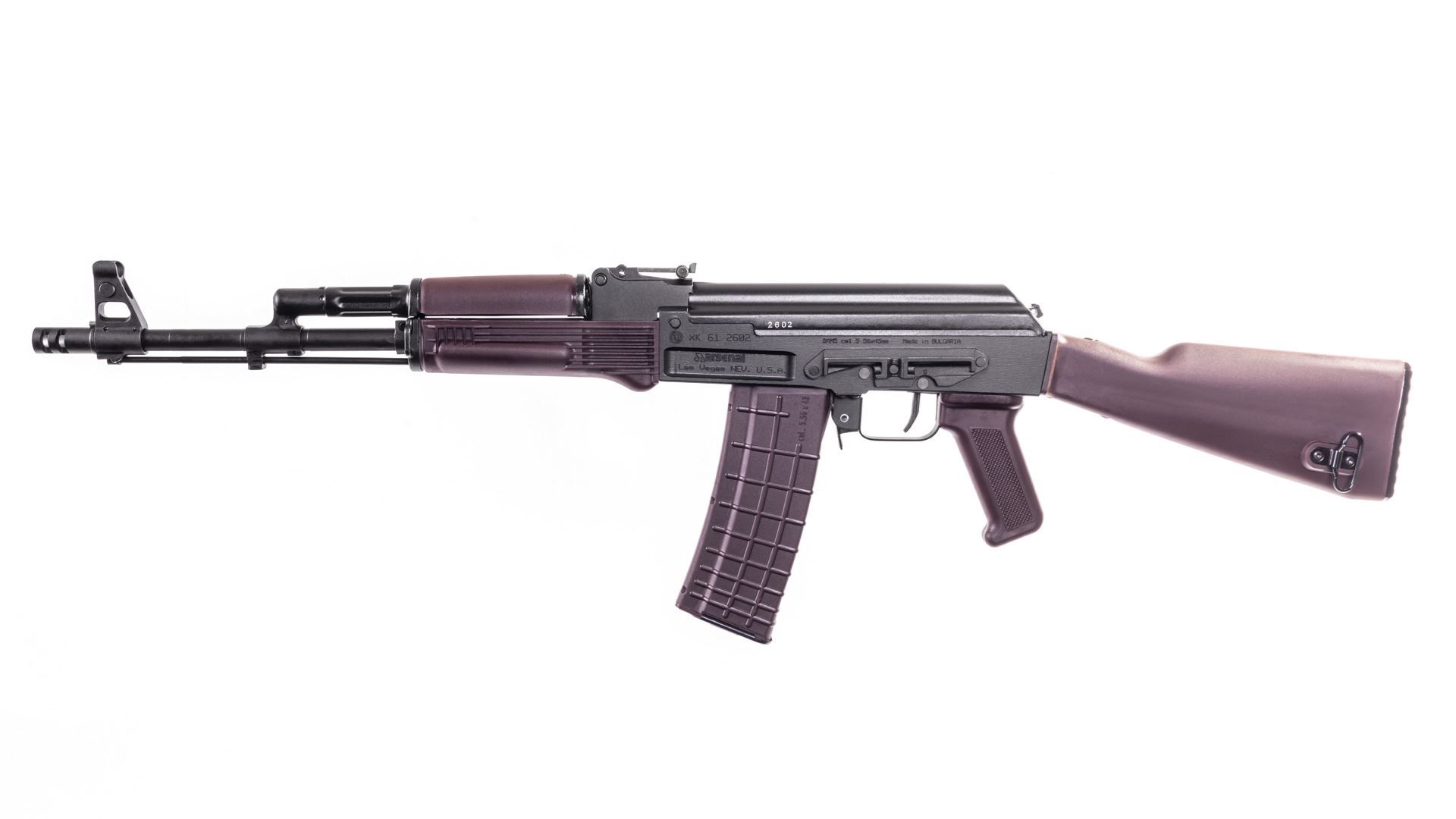 Arsenal SAM5 5.56x45mm Semi-Auto Milled Receiver AK47 Rifle Plum ...
