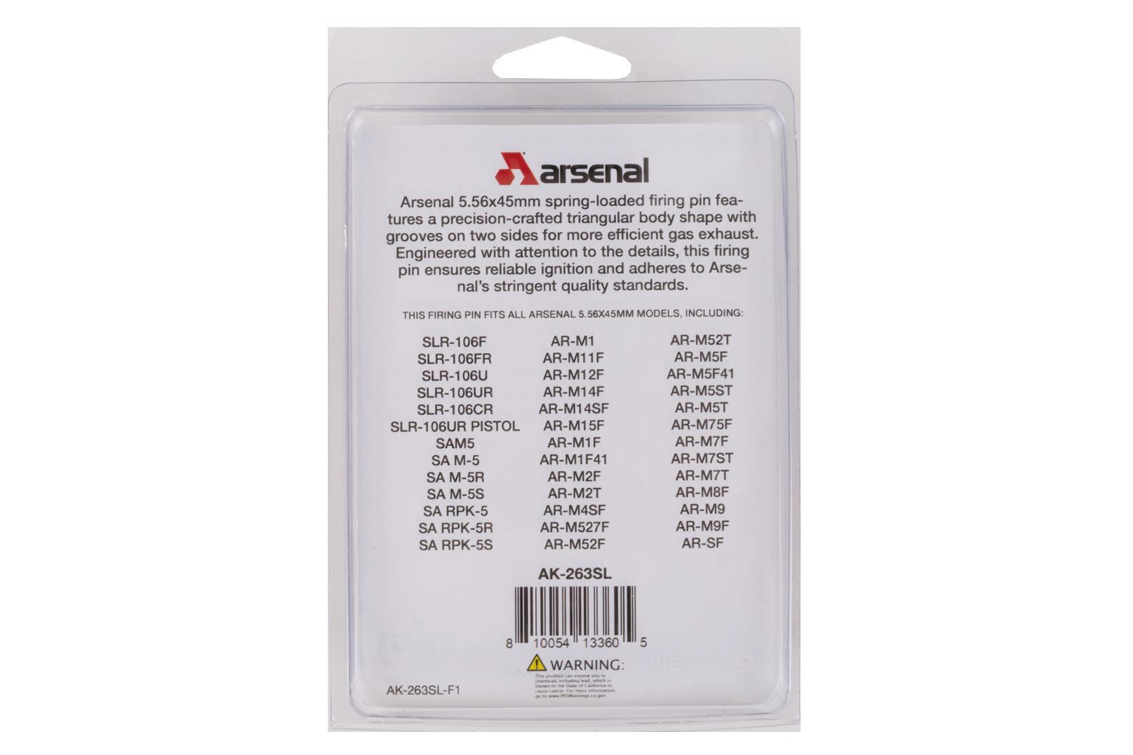 MSR Distribution| Arsenal Spring Loaded Firing Pin for 5.56x45mm AK Rifles